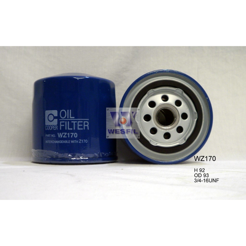 Cooper Oil Filter WZ170 interchangeable Z170 for NISSAN NAVARA D21 DX ...