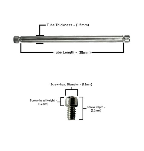 Tube & Screw fit Bracelet Links of Breitling ,High End Watches Size ...