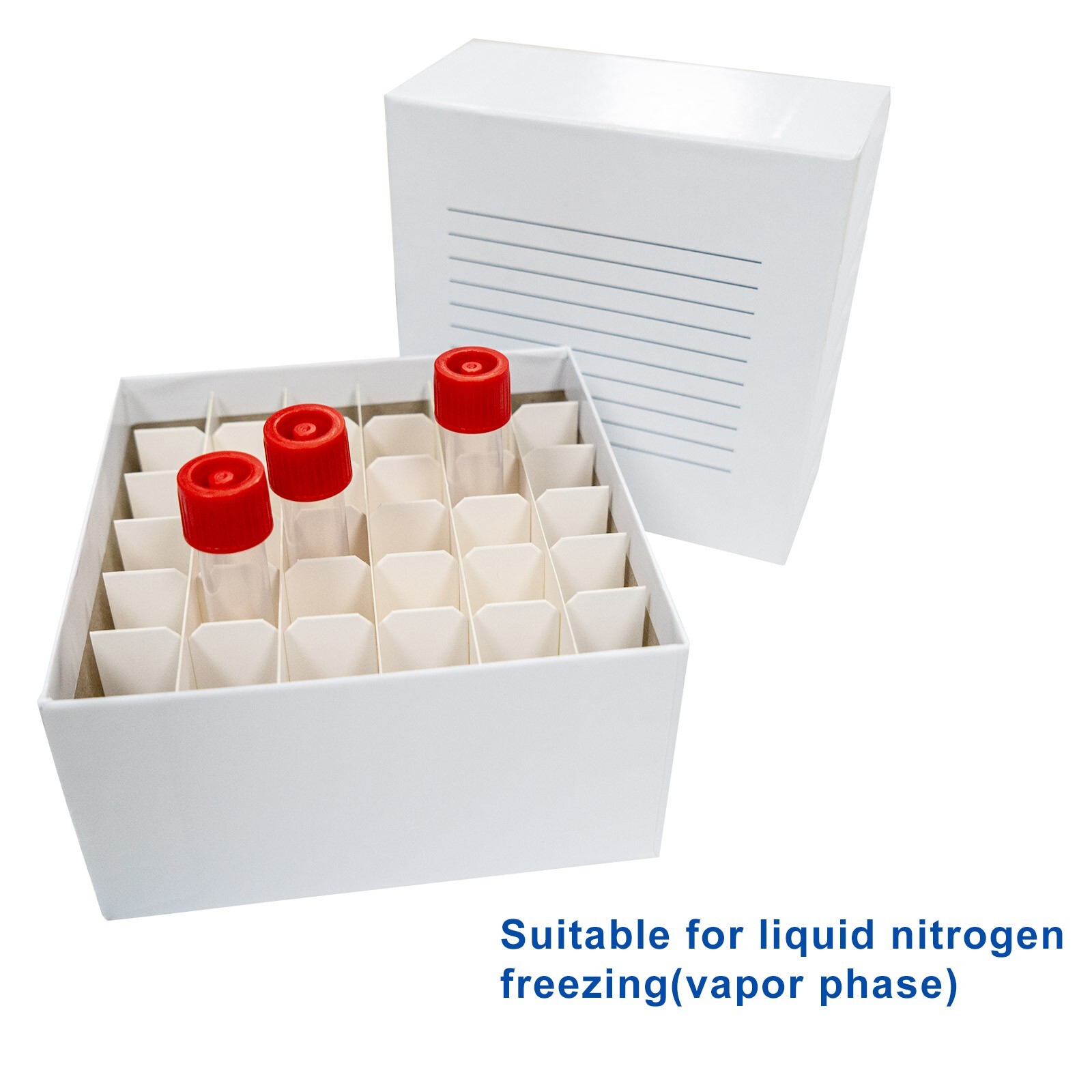 Biologix Cardboard Freezer Boxes- (White, 16-Well, 36-Well) 5/Bg, 20/Pk ...