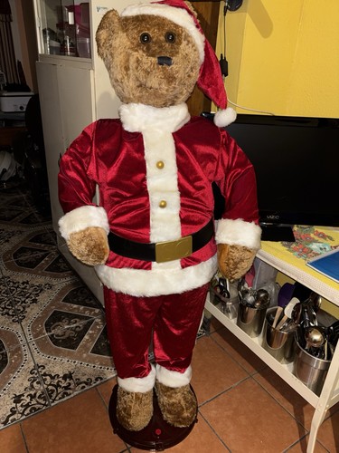 Gemmy Life Size Dancing Santa Bear Animatronic | eBay
