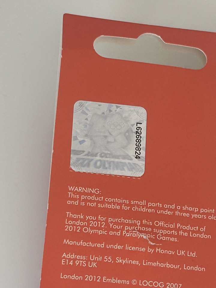 Official London 2012 Paralympics Closing Ceremony Pin Badge, Ltd Ed ...