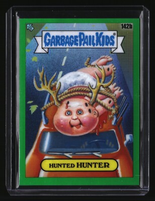Garbage Pail Kids HUNTED HUNTER 142b (GPK Chrome Series 4) Green ...