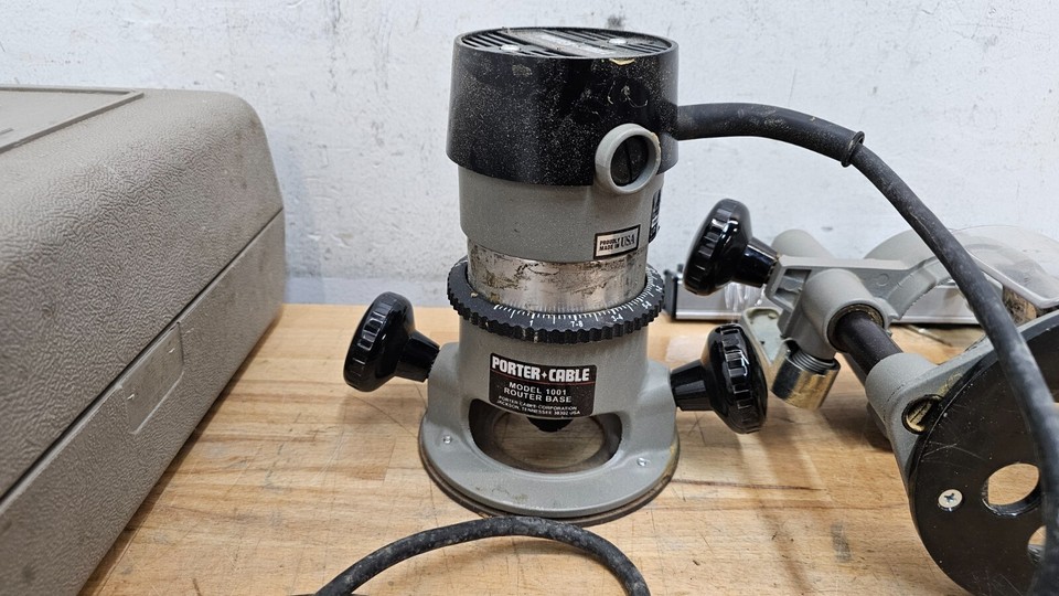 Porter Cable Router Kit Model 1001 Base - Model 6931 Plunge W/ Case ...