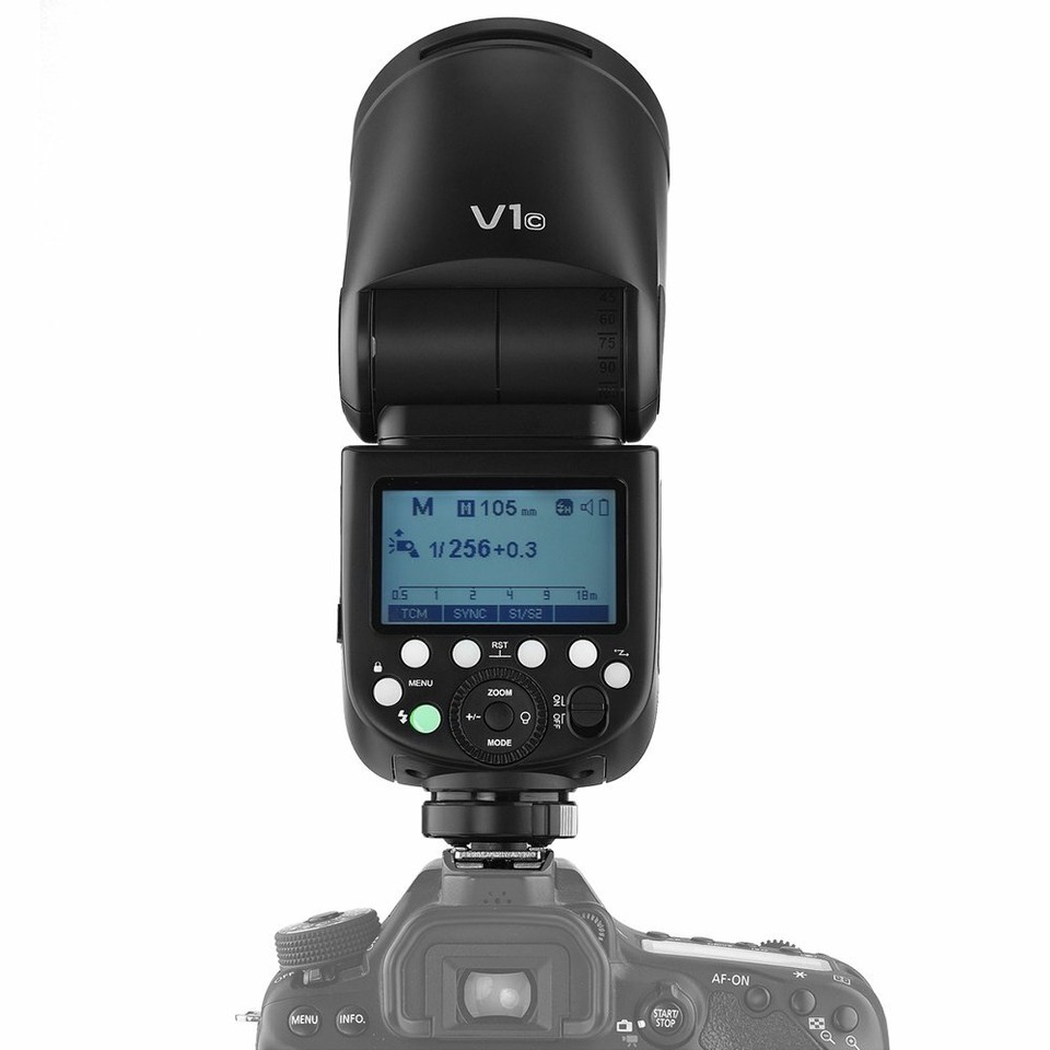 Godox V1-C 2.4G Wireless TTL Camera Flash + X2T-C Trigger Set For Canon ...