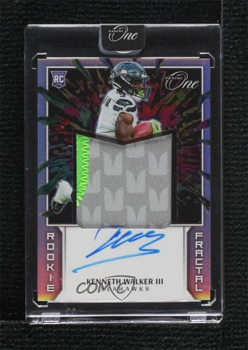 2022 Panini One Fractal /50 Kenneth Walker III #389 RPA Rookie Patch ...