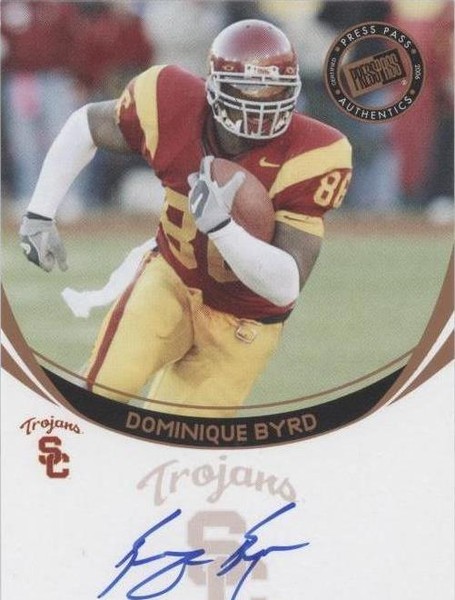 2006 Press Pass - Autographs Bronze Dominique Byrd (AU, RC) for sale ...