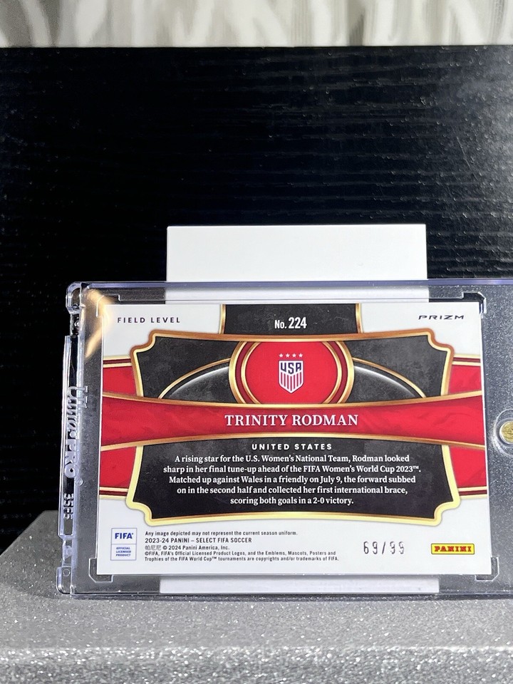Trinity Rodman 2023-24 Select FIFA Winter Camo Prizm #/99 USA USWNT | eBay