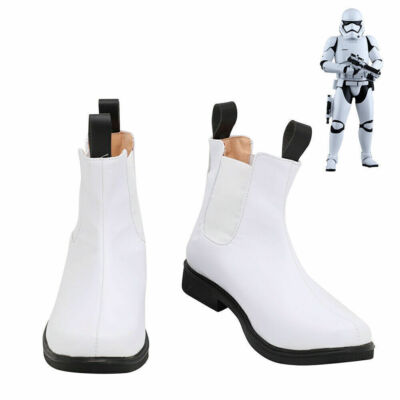 Star Wars Men Shoes Cosplay Stormtrooper Short Boots Handmade Custom ...