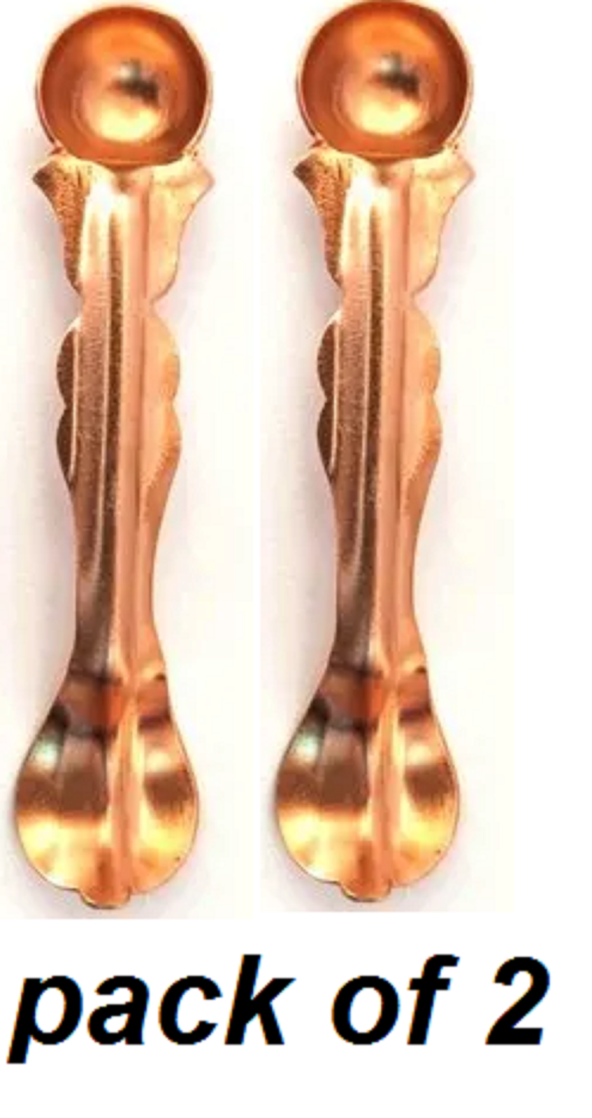 Copper Aachmani for Hawan and Religious Hindu Puja Spoon 3.5inch (pack ...