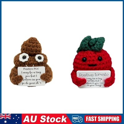 Cute Potato Toy with Positive Card Gifts for Kids Adults (Brown Poo ...