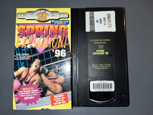 WWF - Spring Explosion 96 (VHS, 1996) UNDERTAKER bret hart WCW Coliseum ...