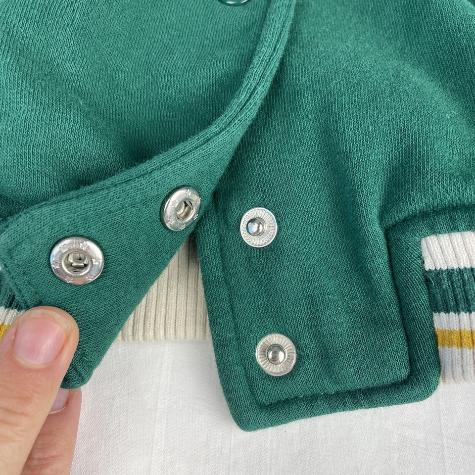 Stranger Things Hawkins High Snap Front Fleece Varsity Jacket Kid SZ 14 ...