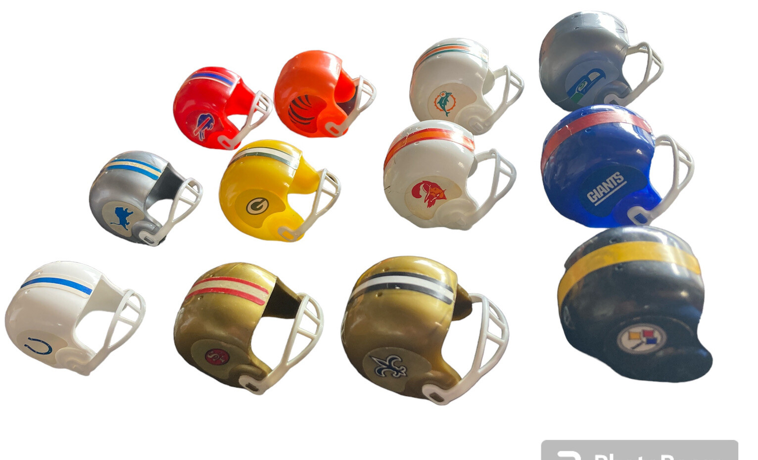 Lot 12 Vintage NFL Mini Gumball Football Helmets ~ in Mixed Condition ...