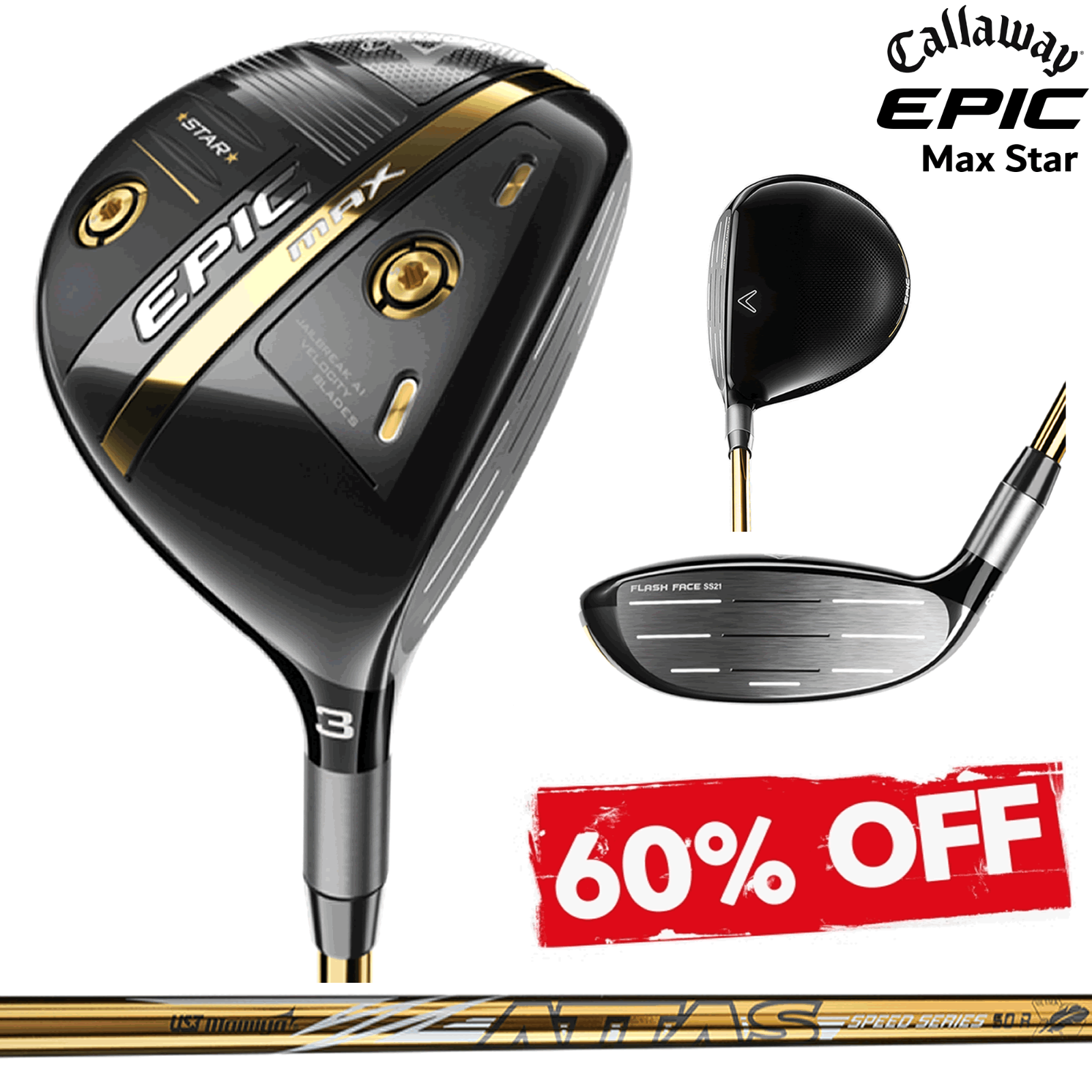CALLAWAY EPIC MAX STAR FAIRWAYS CALLAWAY EPIC 3 WOOD, 5 WOOD , 7 WOOD ...