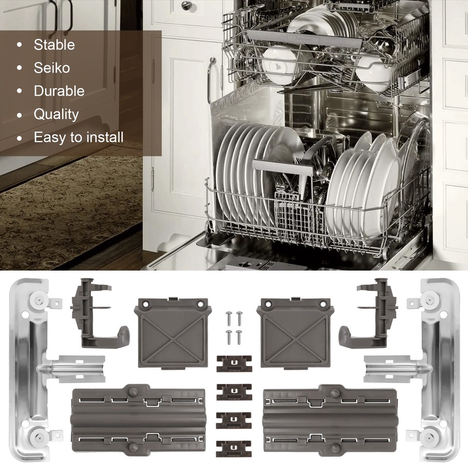 W10712395 Dishwasher Upper Rack Adjuster Kit For Whirlpool Kitchenaid ...