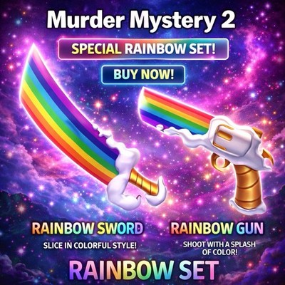 Rainbow Set MM2 Godly Bundle / Cheap and Quick Delivery (Murder Mystery ...