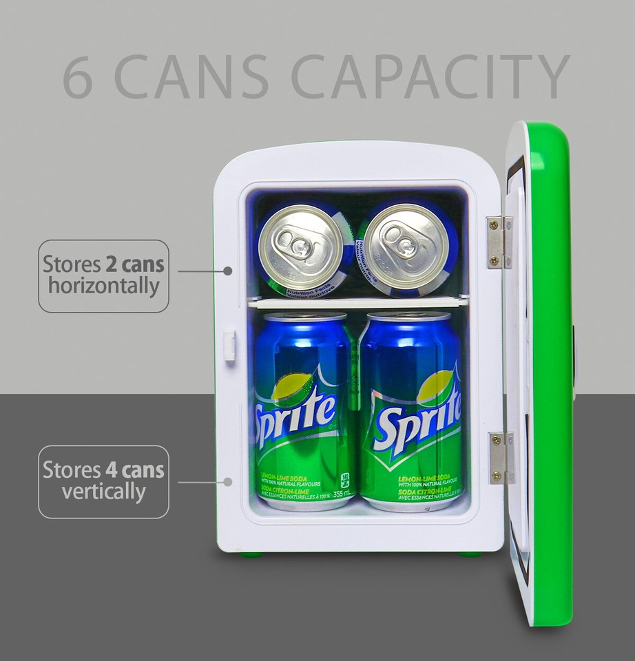 Green Sprite Lime Soda Coca Cola Mini Fridge Compact Personal ...