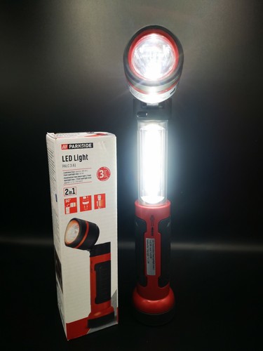 PARKSIDE LED Flashlight Work Light 2 in1 Combi PULL OUT With Strong ...