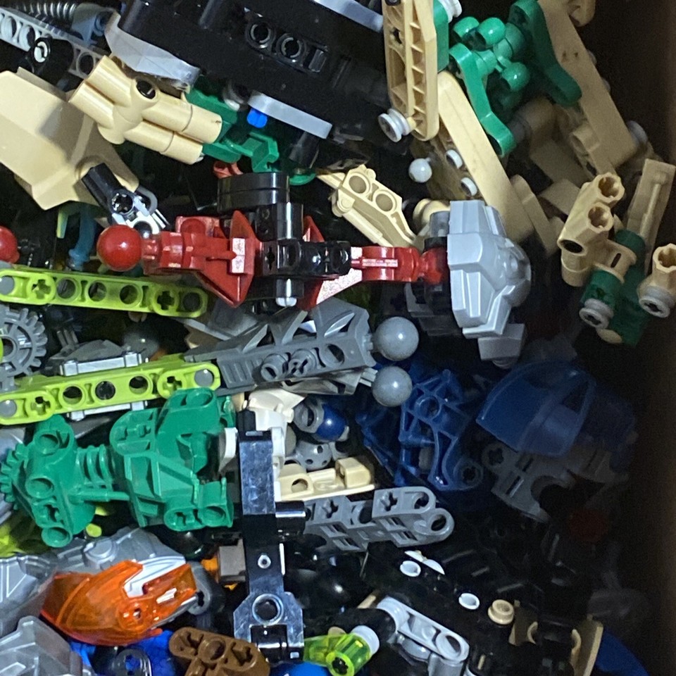 Lego 100 Random Bionicle Technic and/or Hero Factory Pieces Parts Bulk ...