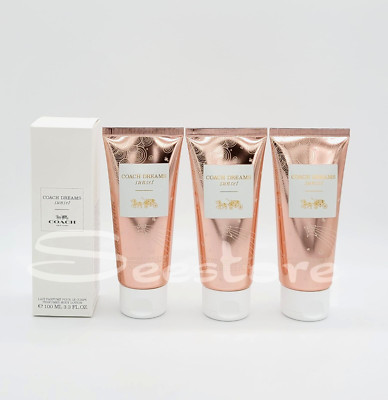 3 Coach Dreams Sunset Perfumed Body Lotion Lightweight Travel Size 3.3 ...