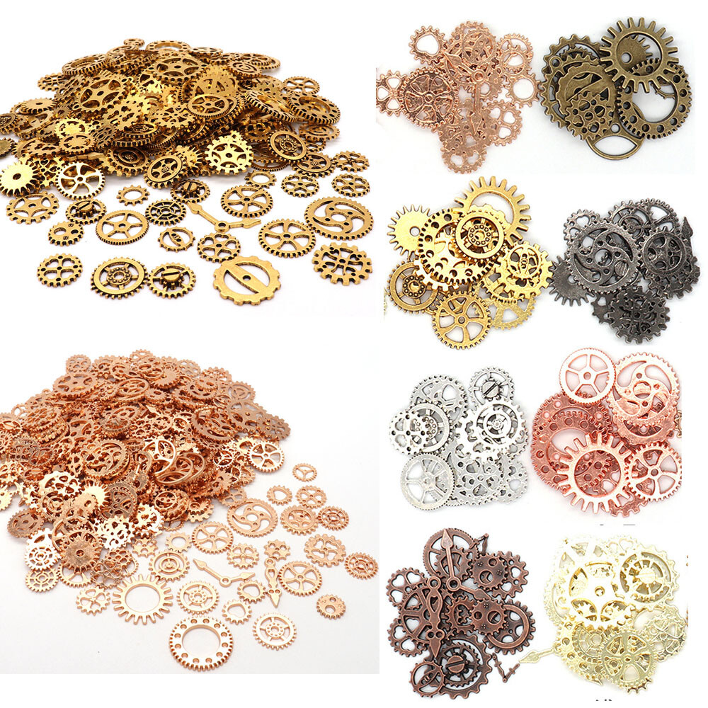 100g Watch Parts Gears Fr Steampunk Cyberpunk Cogs Jewellery DIY Art ...