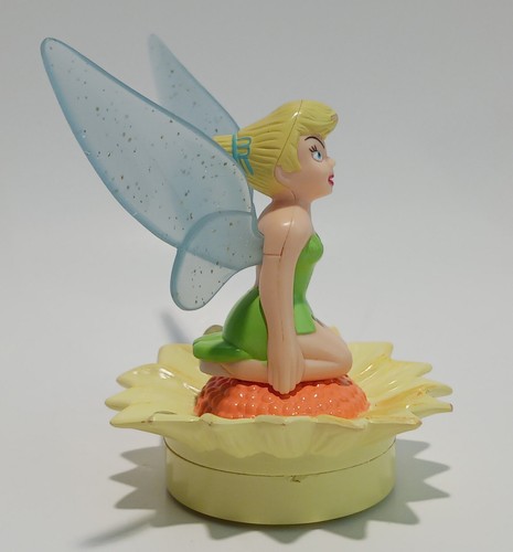 DECOPAC Disney TINKERBELL on Flower Rolling Toy ~ Wings Flap ~ Cake ...
