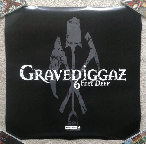 Gravediggaz 6 Feet Deep promo poster 1994 hip rap rare frukwan rza ...