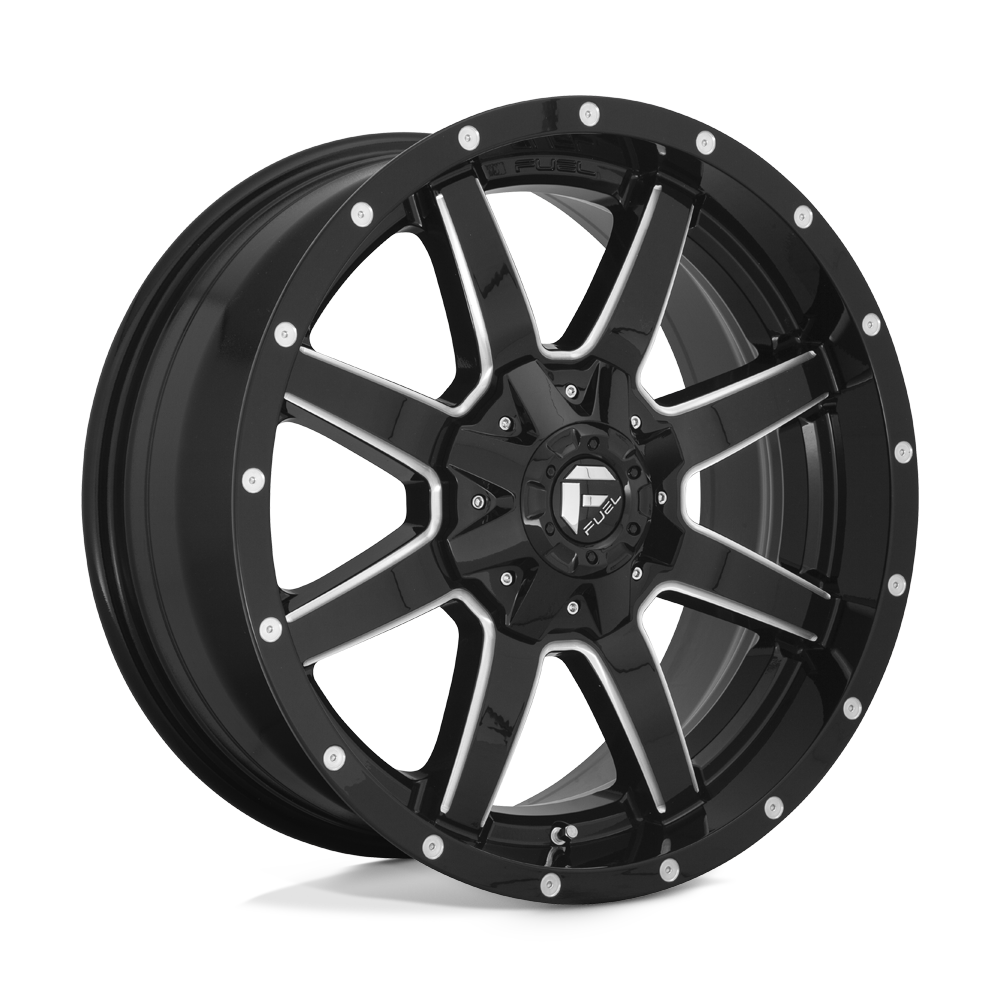 Fuel D610 Maverick Gloss Black Milled Rim: 18x9, 6x135/6x139.7/6x5.5 ...