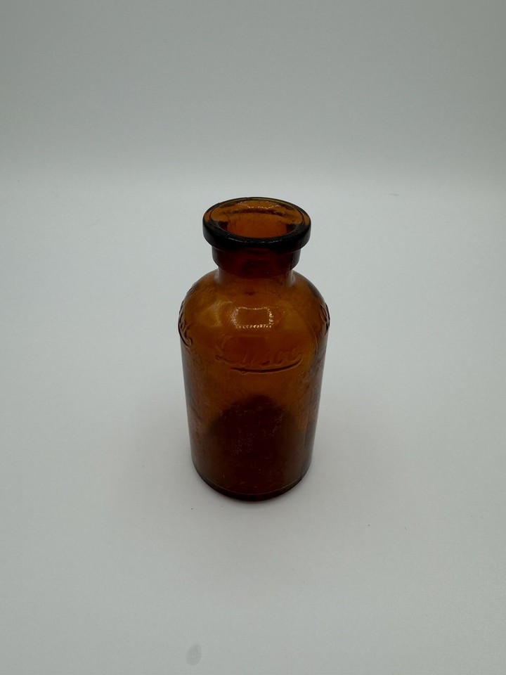Vintage Amber Brown Glass Lysol Bottle Pontil Antiseptic USA ...