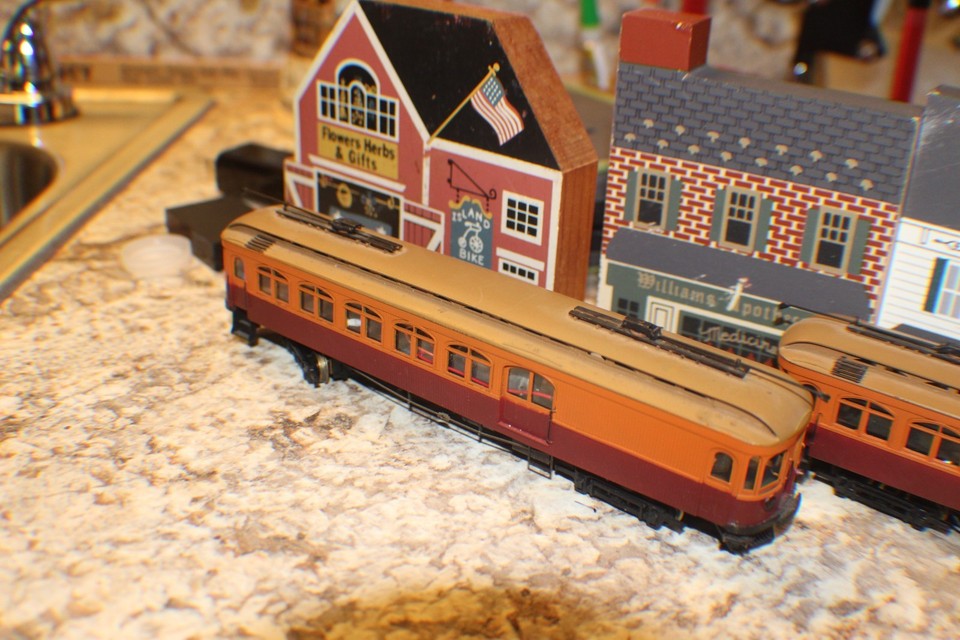 TWO HO Brass SUYDAN Painted CNS&M INTERUBBANS, BOWSER DRIVE, FLY WHEEL ...