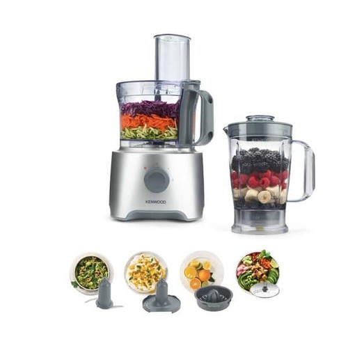 Robot de cuisine Kenwood Multipro FDP302SI Plastique Gris 2,1L, 800W ...