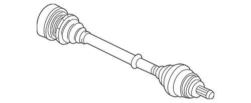 Genuine Volkswagen Axle Assembly 1K0-407-272-RR | eBay