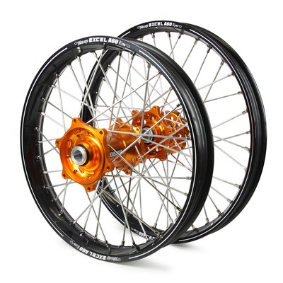 KTM 250 SX 2003-2012 Wheel Set Black Excel A60 SNR MX Rims Orange Talon ...