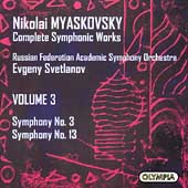 Myaskovsky: Symphonies Nos. 3 & 13 (CD, Jun-2002, Olympia (Classical ...
