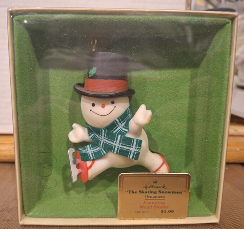Vintage Hallmark Tree-Trimmer Collection Ornament, The Skating Snowman ...
