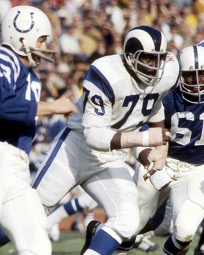 COY BACON JOHNNY UNITAS 8X10 PHOTO LOS ANGELES RAMS LA COLTS PICTURE ...