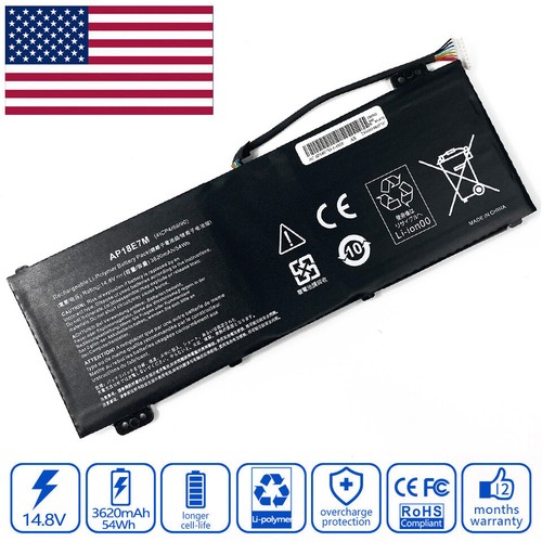 AP18E7M Battery for Acer Nitro 5 AN517-51-75JE AN515-54-70KK AN515-55 ...