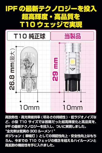 IPF 504W Position Lights LED T10 Bulb 6500K 300lm New from Japan | eBay