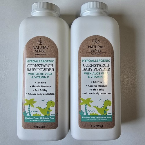 Natural Sense Hypoallergenic Cornstarch Baby Powder W/ Aloe Vera ...