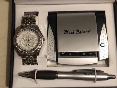 Mark Naimer Classic Style Watch Pen Calculator Set Brand New | eBay