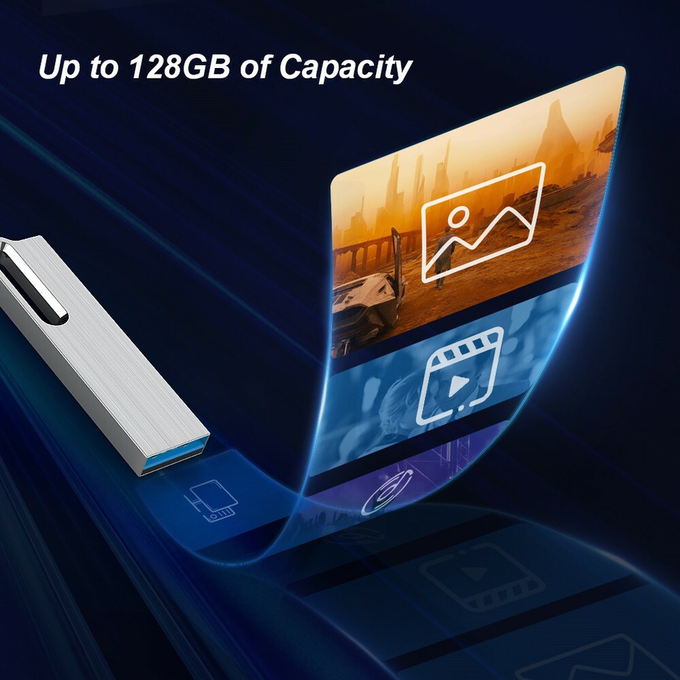 Wholesale 1/5/10pcs USB 2.0 64GB Metal Waterproof Flash Drive USB ...