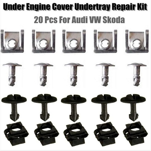 20x Fits For AUDI Under Engine Cover Undertray Repair Kit Wheel Arch ...