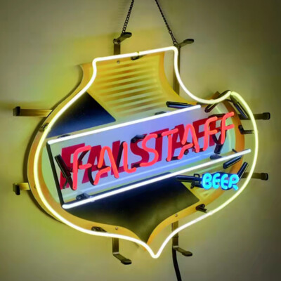 Falstaff Beer Neon Sign 19"x15" Beer Bar Man Cave Store Open Wall Decor ...
