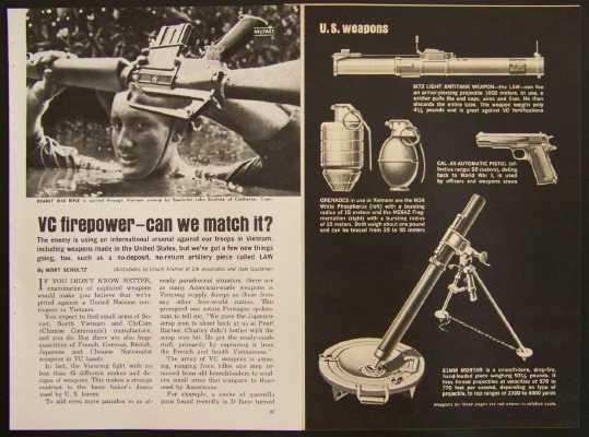 Weapons Vietnam 1967 Small Arms pictorial US & Vietcong | eBay