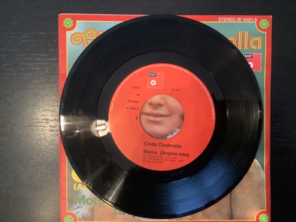 Cindy Cinderella Schlager Pop Single Vinyl 7 Mama/ morgen i. V… zu spät ...