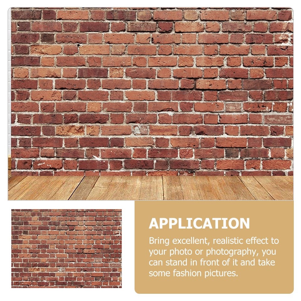 Background Decor Photo Brick Wall Backdrop for Portrait Backdrops ...
