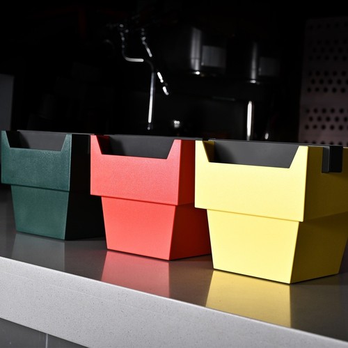 Coffee Grounds Container Large 1200ml with Trapezoid Shape and Square ...