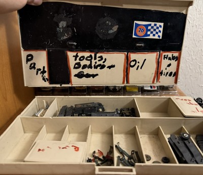 VTG Aurora T-Jet H.O. Chassis Parts Lot of Frames, Armatures, Top ...