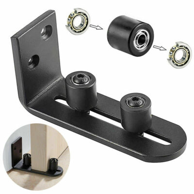 Adjustable Track System Kit Sliding Rail Barn Door Hardware Steel ...