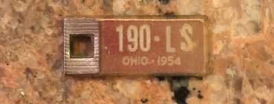 Vintage 1954 Ohio Disabled American Veterans DAV License Plate Tag | eBay